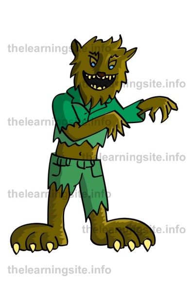 Werewolf Flashcard – The Learning Site